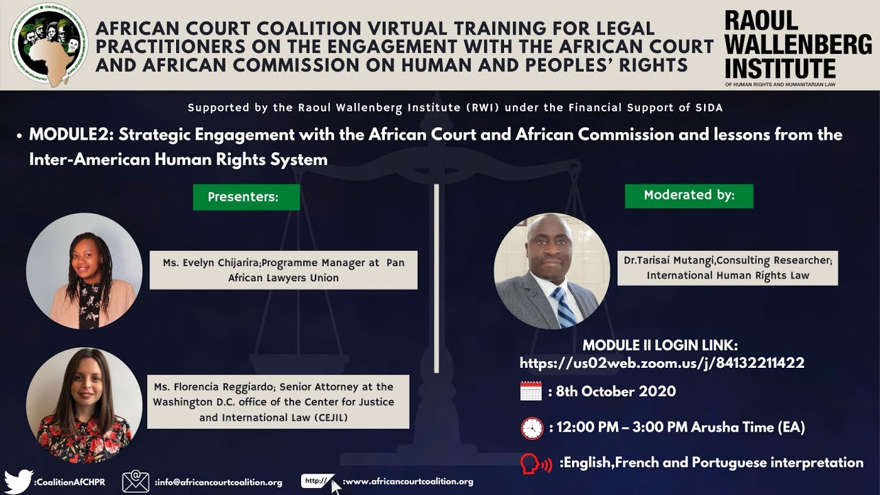 THE OPENING OF THE JUDICIAL YEAR OF THE AFRICAN COURT ON HUMAN AND ...