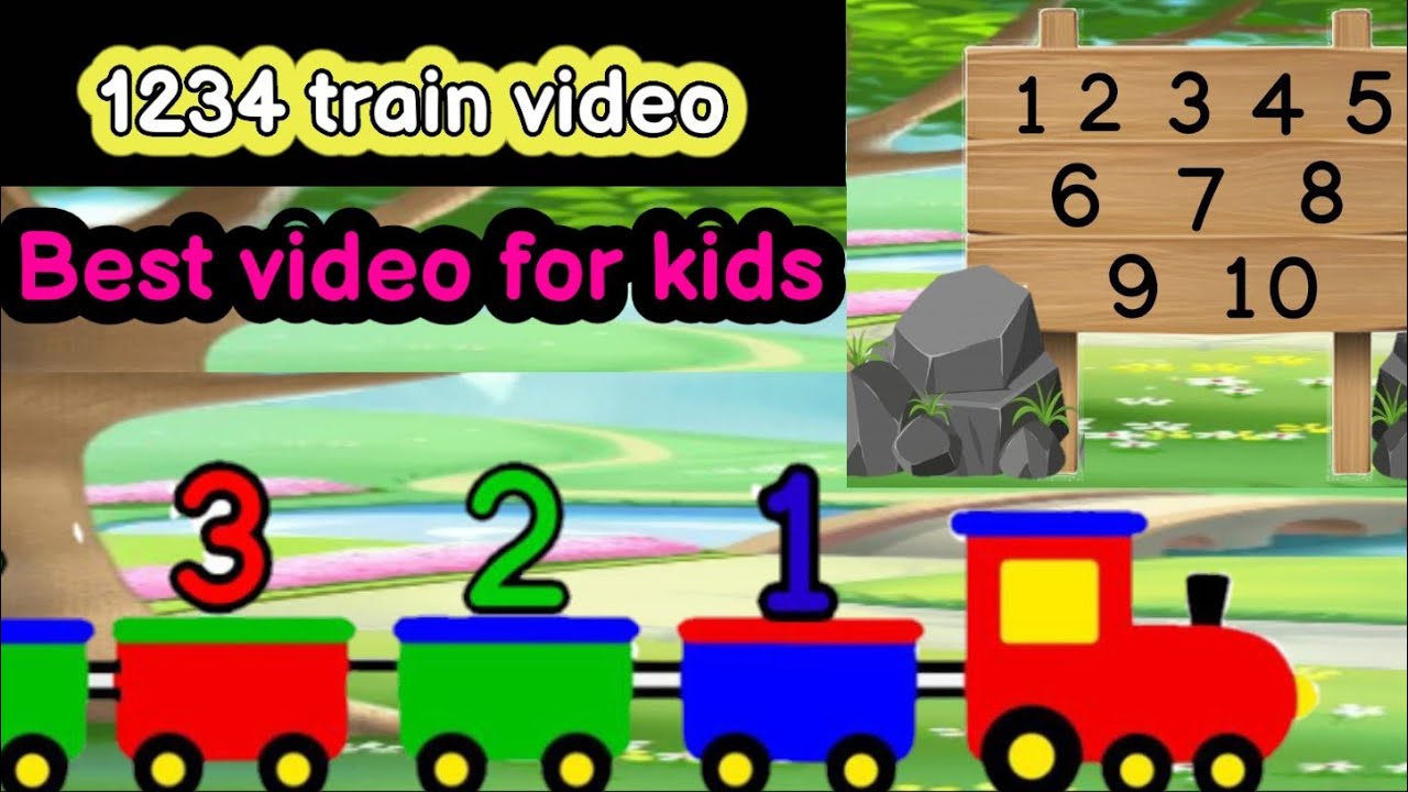 Numberstrain# Train wala video | 1 to 10 numbers train | ShauryaC ...