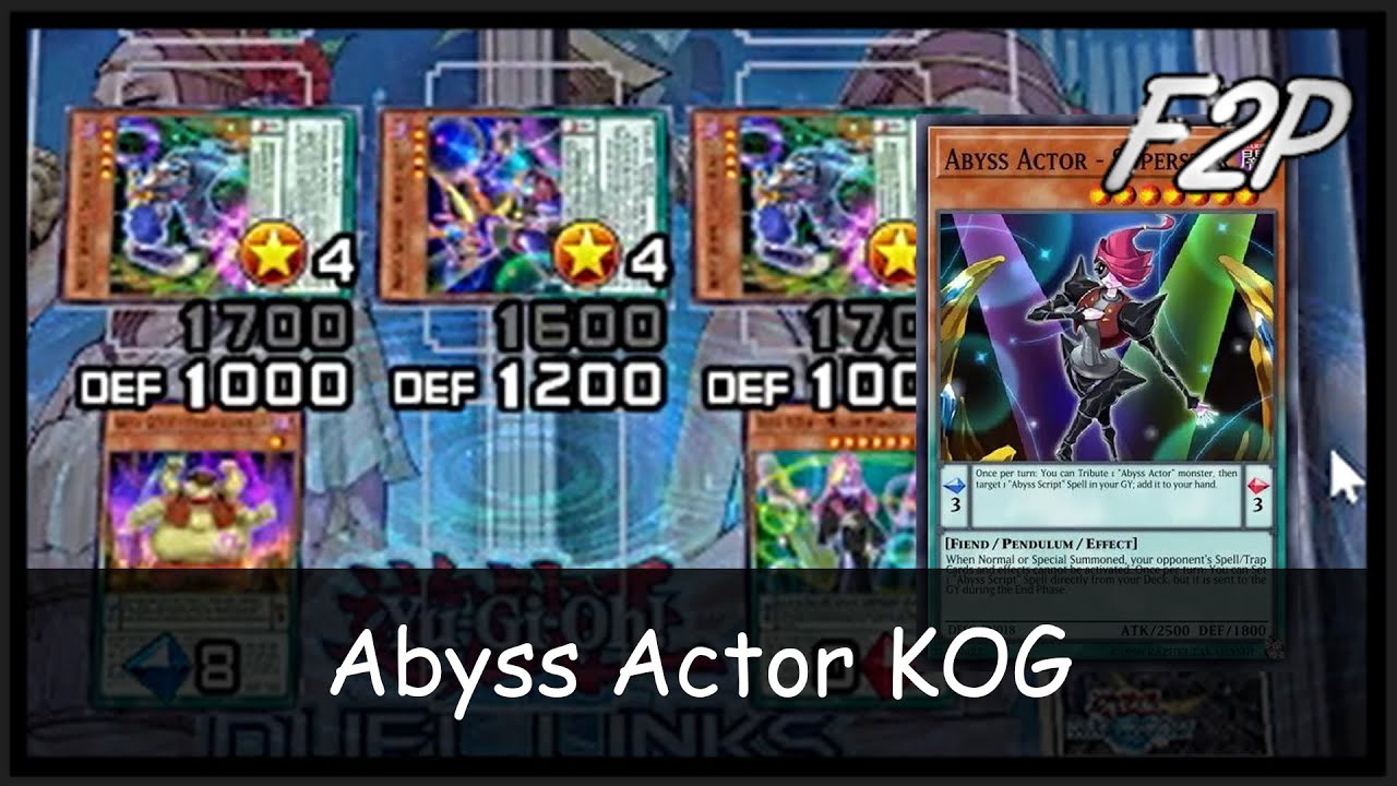 ABYSS ACTOR ENJOYER SHOWS THE META WHY PEND BEST DECK [Yu-Gi-Oh! Duel ...