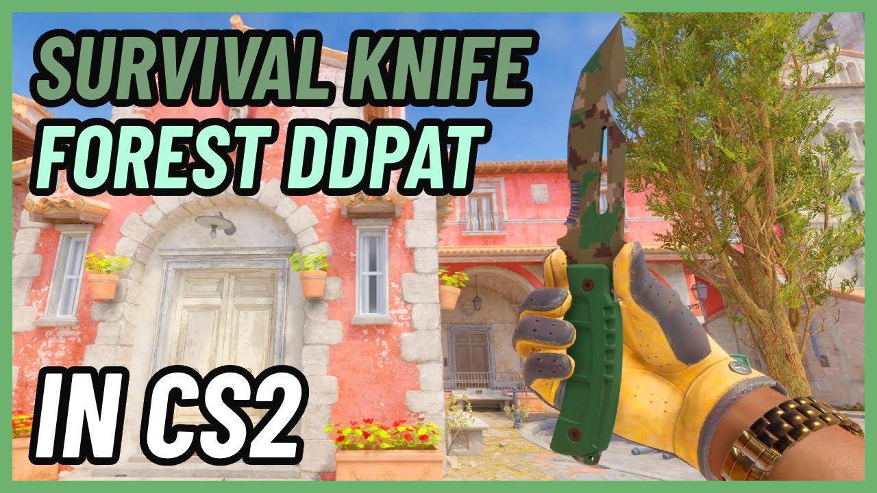 CS2 Survival Knife Forest DDPAT | CS2 Knife In-Game Showcase [4K] - YouTube