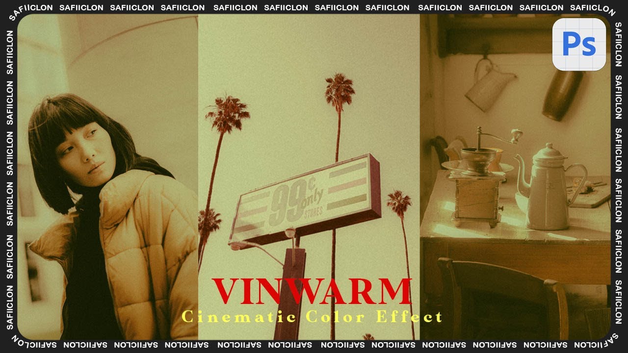 [ Photoshop Tutorial ] Vintage Warm Filter Color Effect - YouTube