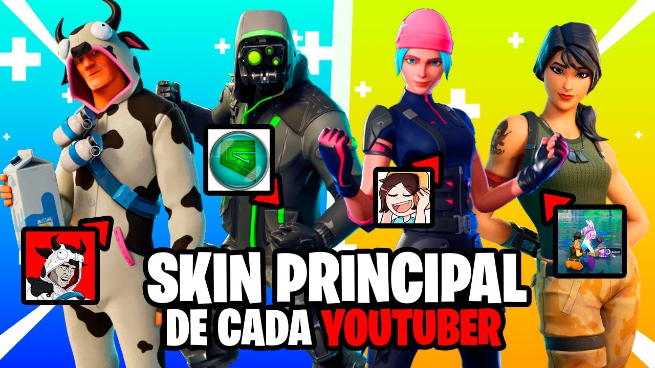 LA MAIN SKIN DE CADA YOUTUBER - YouTube