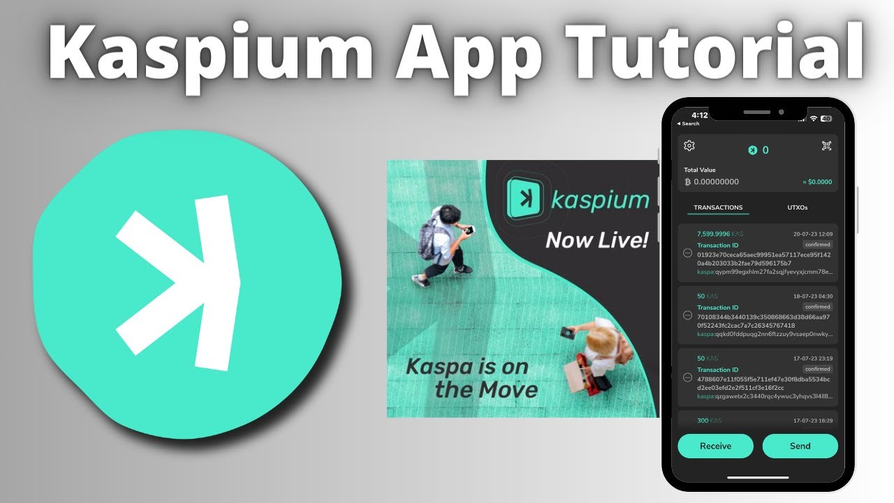 Kaspium Wallet App Tutorial - YouTube