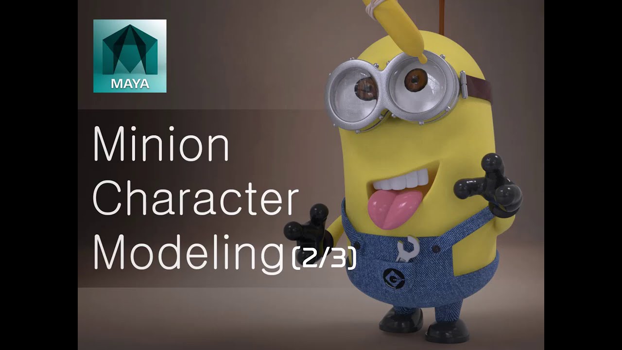 Minion character modeling (2/3) - YouTube