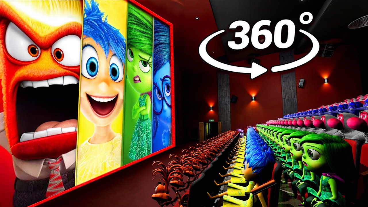 Inside Out 2 MOVIE Collection 360° VR CINEMA HALL - YouTube