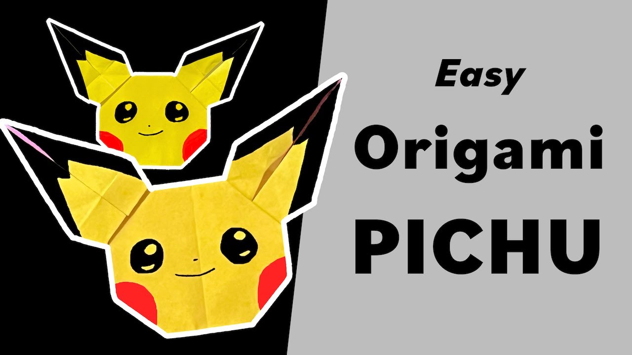 Origami Pichu (Pokémon) - Easy Origami for Beginners - YouTube