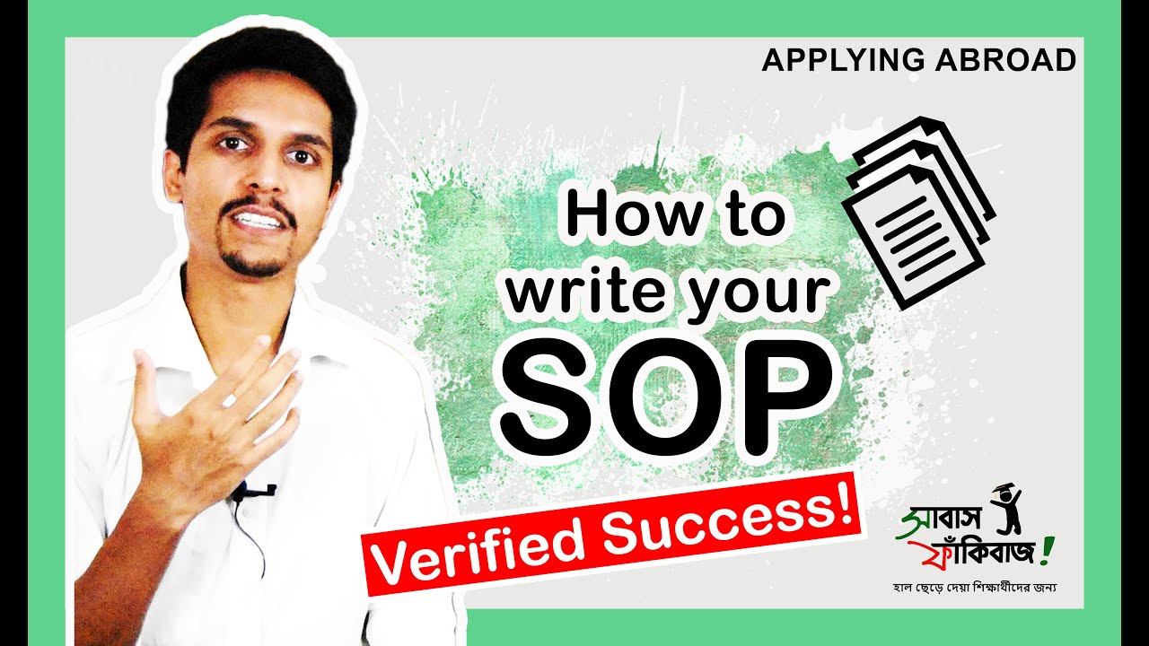 How to write your SOP – for higher studies abroad – a complete overview ...