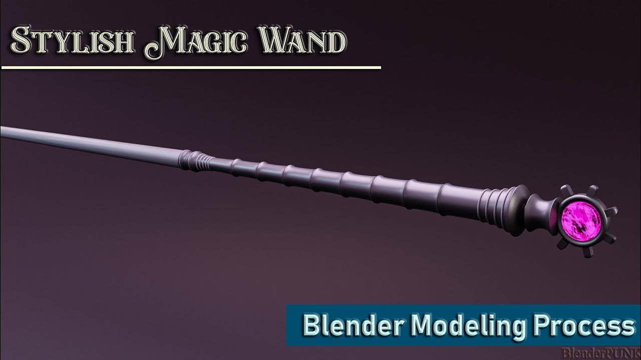 Another Harry Potter Style Magic Wand in Blender | Blender Modeling ...