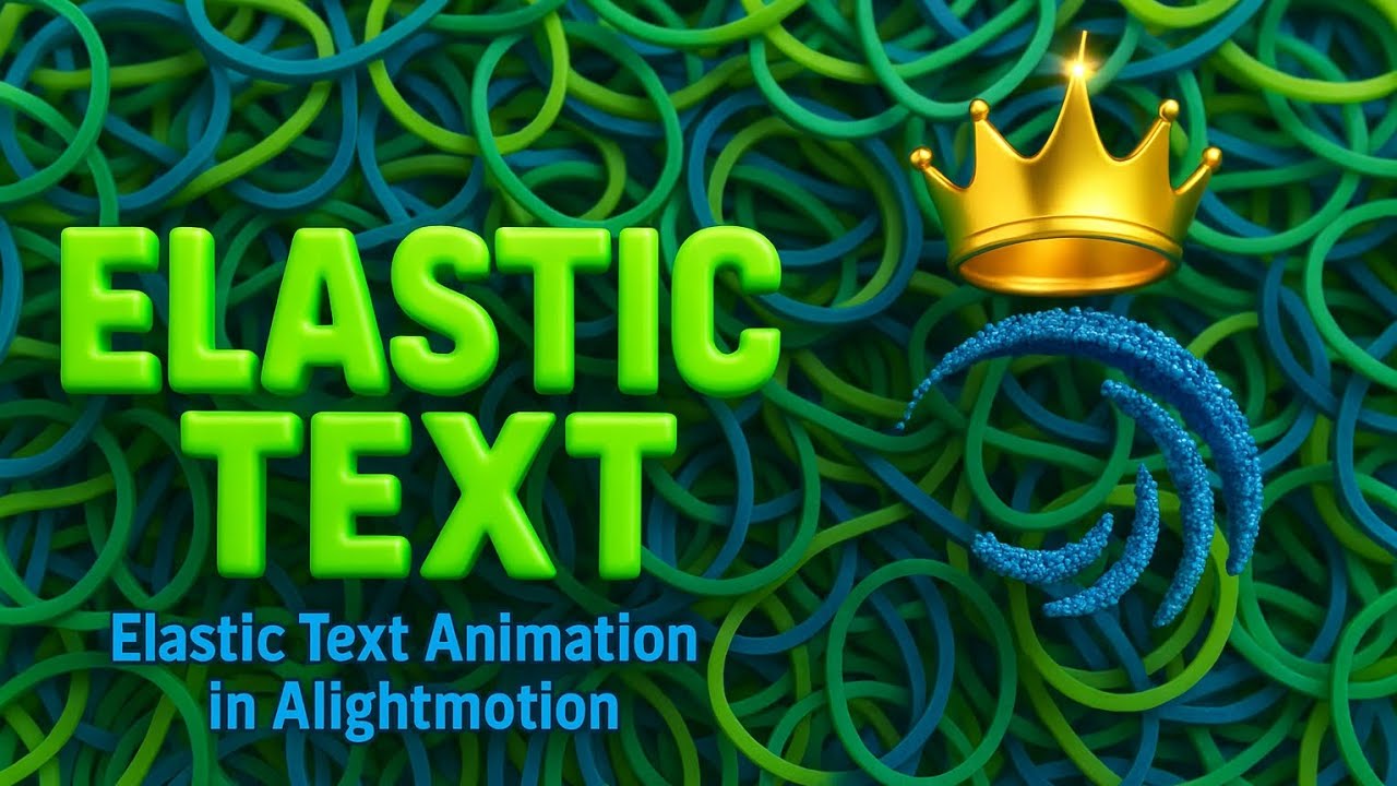 Elastic Text Animation in Alight Motion | Smooth Keyframe Tutorial | AE ...