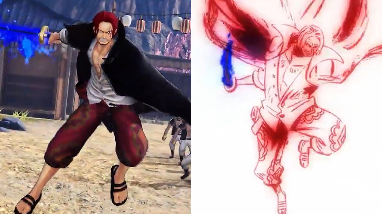 One Piece Pirate Warriors 4 - Shanks (Film Red Movie) Attack Showcase ...