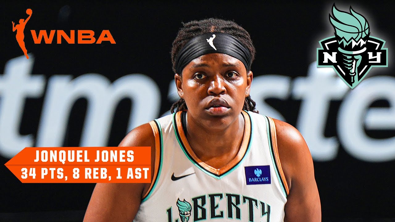 Jonquel Jones drops a CAREER HIGH 34 PTS to lead NY Liberty to 8TH ...