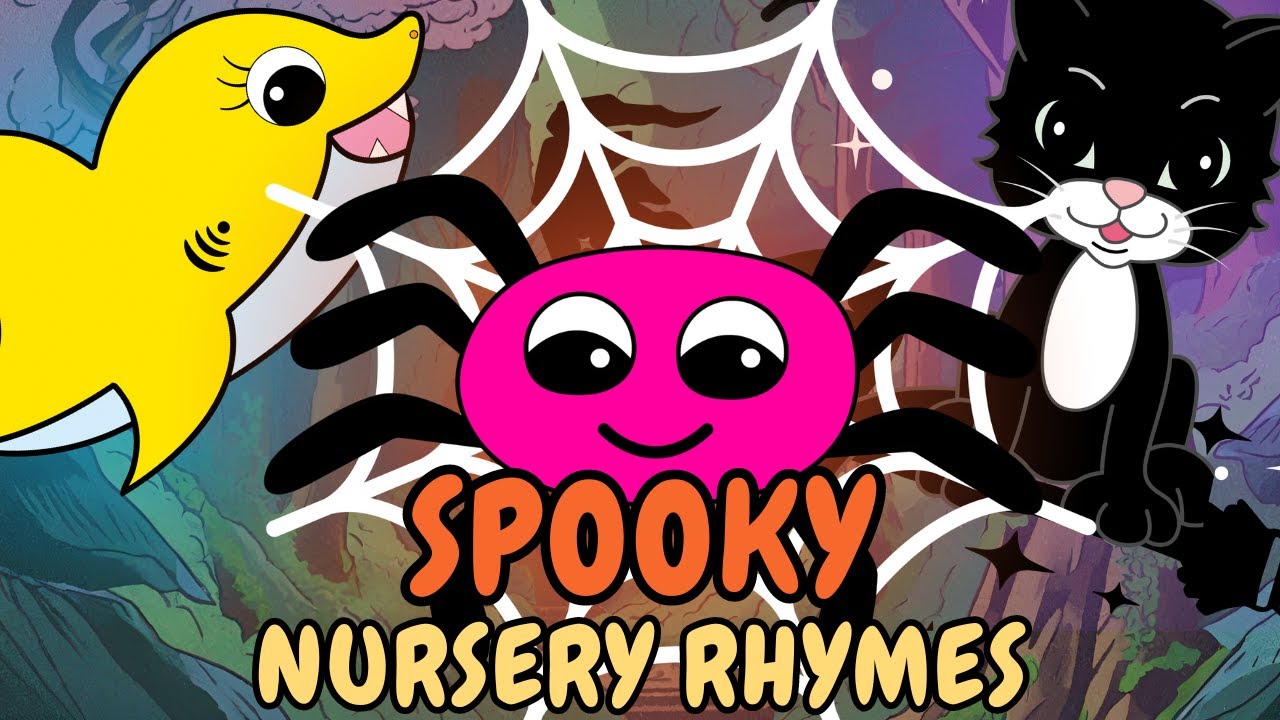 Spooky Nursery Rhymes: Itsy Bitsy Spider, Scary Sharks and Witches Cats ...