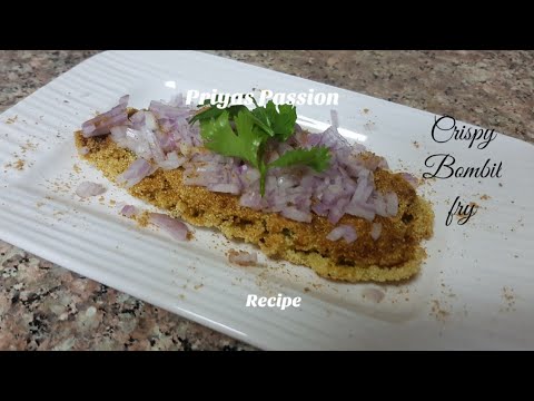 कुरकुरीत बोंबील प्राय | Crispy Bombil Fry | Bombay duck Rawa fry ...