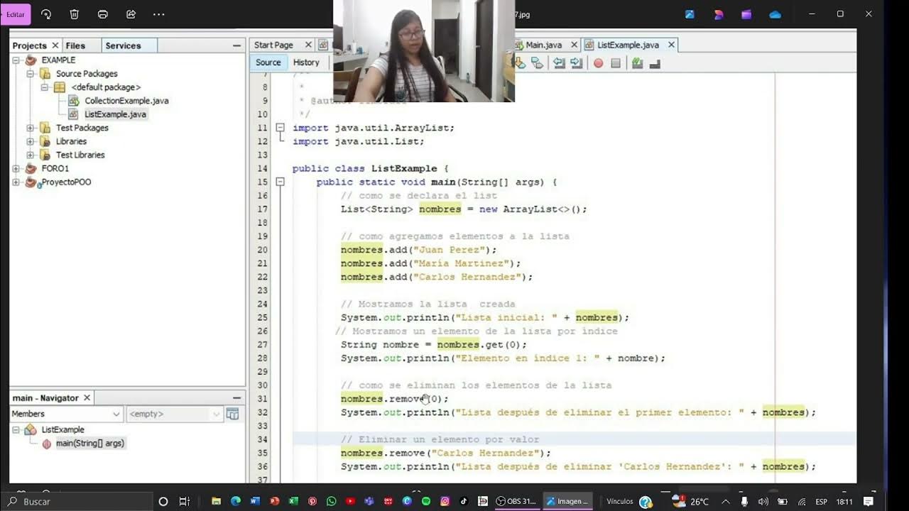 EXPLICACION SOBRE LA HERRAMIENTA LIST (Java) - YouTube