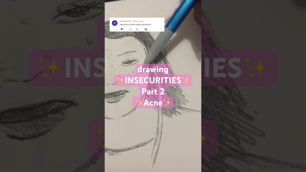 Drawing insecurities Acne #shorts #art #drawing #artist #insecurities ...