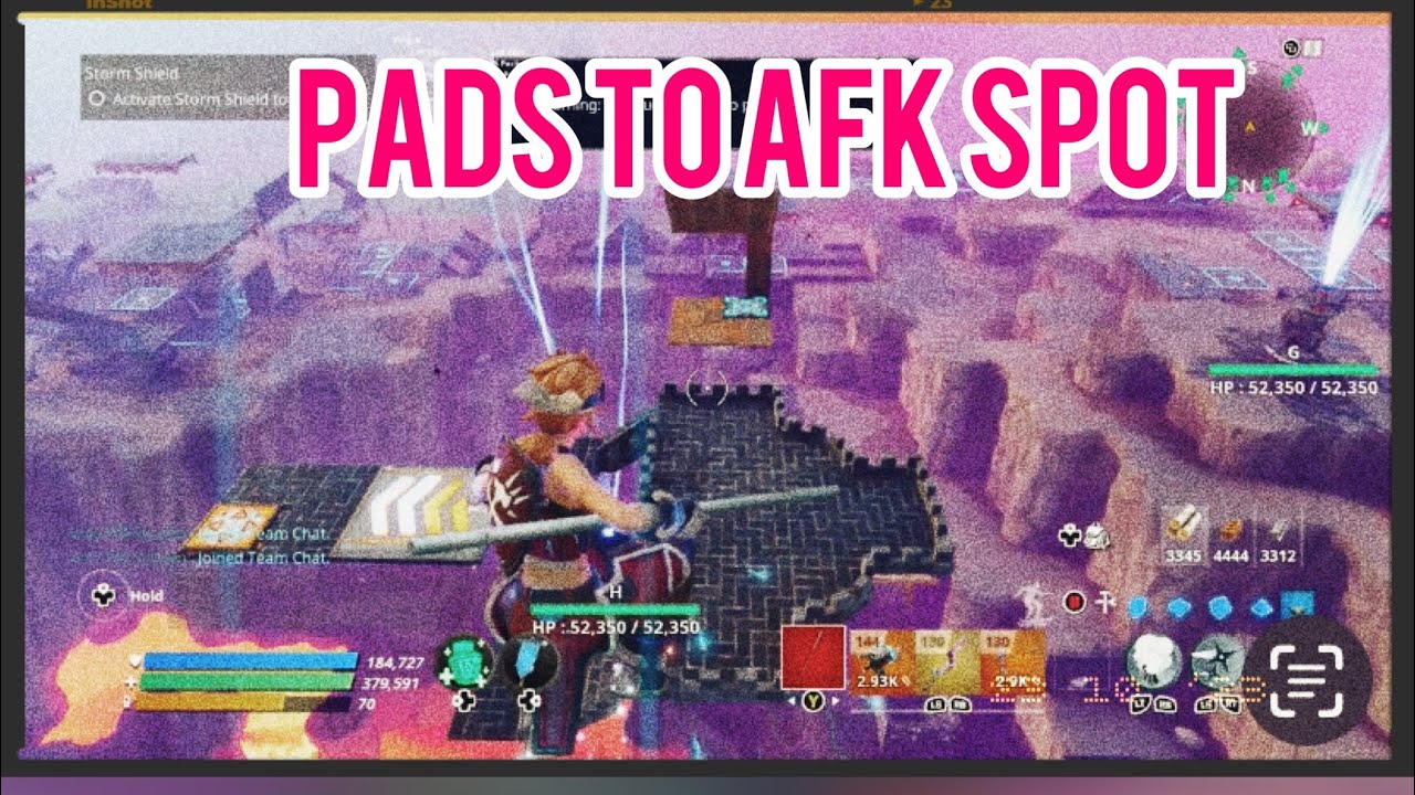 Fortnite save the world, how to build pads to afk spot - YouTube