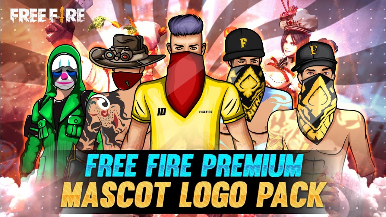 Free Fire Mascot logo Pack 💥 || Top 5 Mascots 🔥|| Noob Galaxy ff 🥀 ...