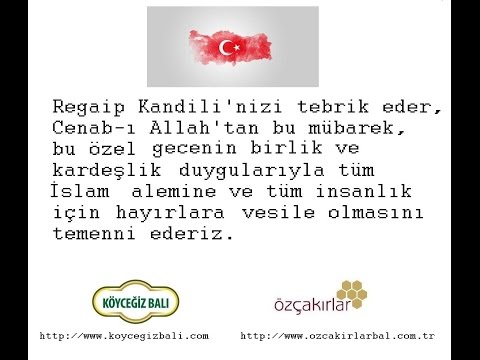 Regaip Kandilinizi Tebrik Ederiz