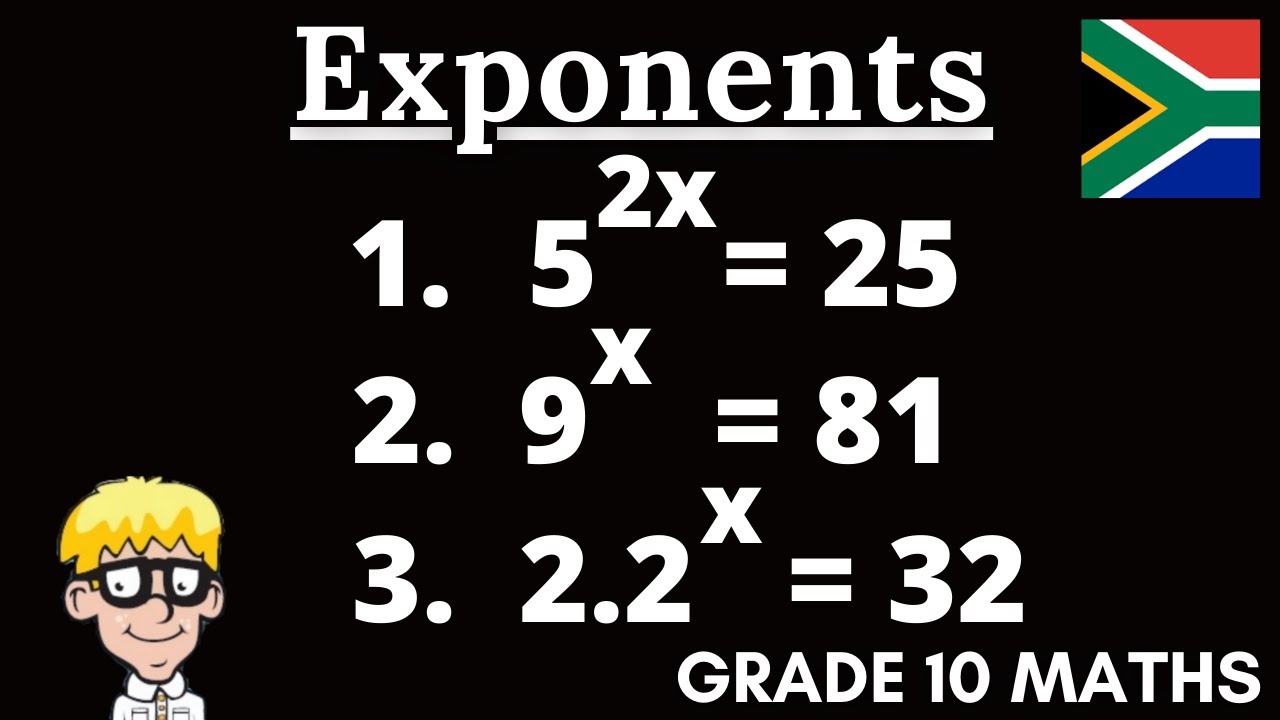 Exponential Equations grade 10 - YouTube