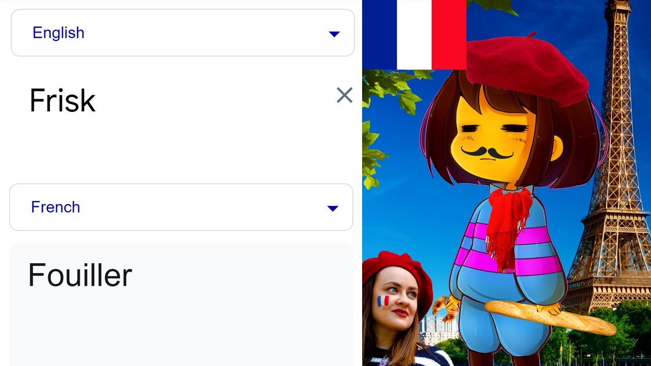 Undertale characters in different languages meme - YouTube