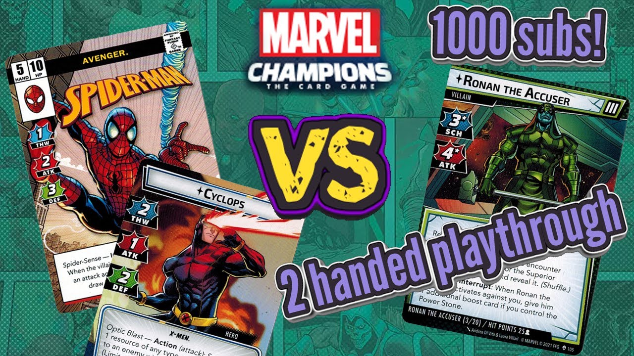 SPIDER-MAN & CYCLOPS vs. RONAN (Expert) Marvel Champions Playthrough ...