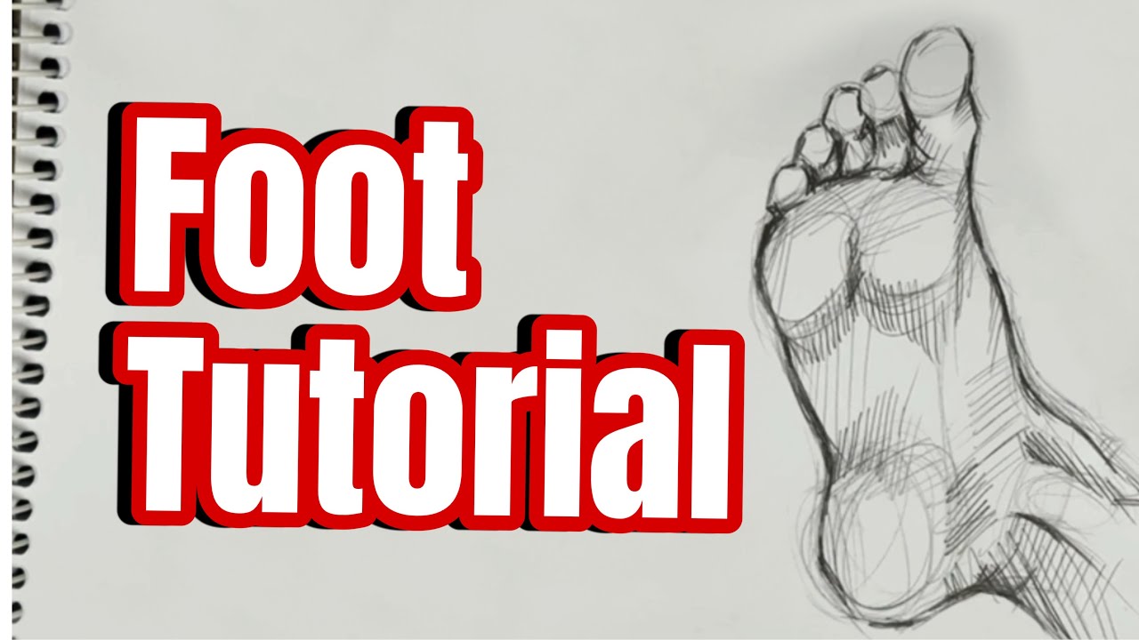 Foot tutorial , draw with me , sketching foot , how I draw foot? - YouTube