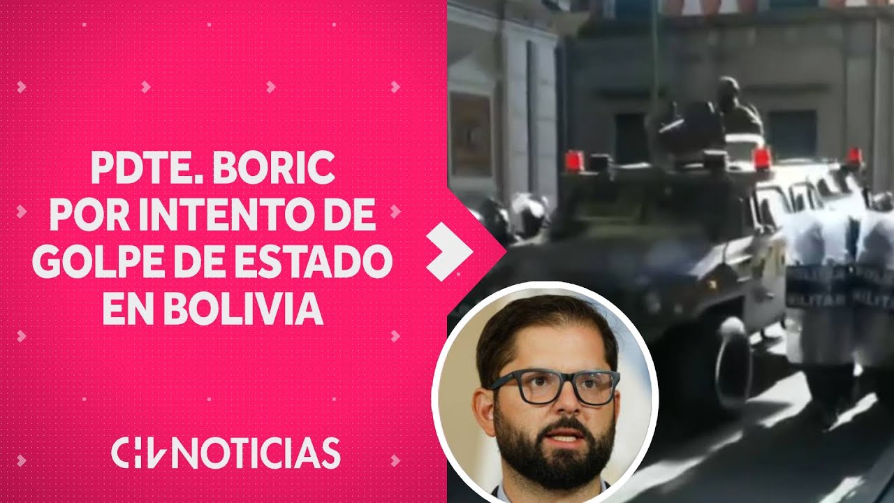 "NO PODEMOS TOLERAR": Pdte. Boric condena intento de Golpe de Estado en ...