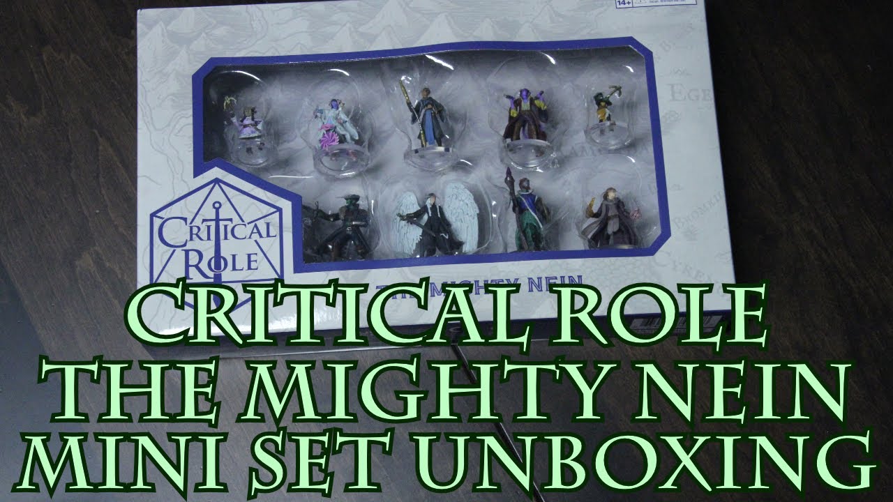 Critical Role The Mighty Nein Mini Set Unboxing - YouTube