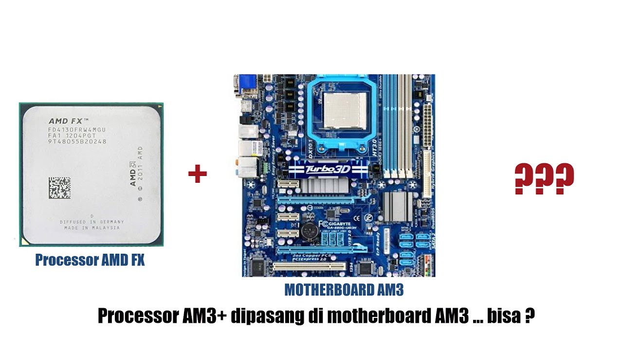 Processor AM3+ dipasang di motherboard AM3.. bisa ? - YouTube