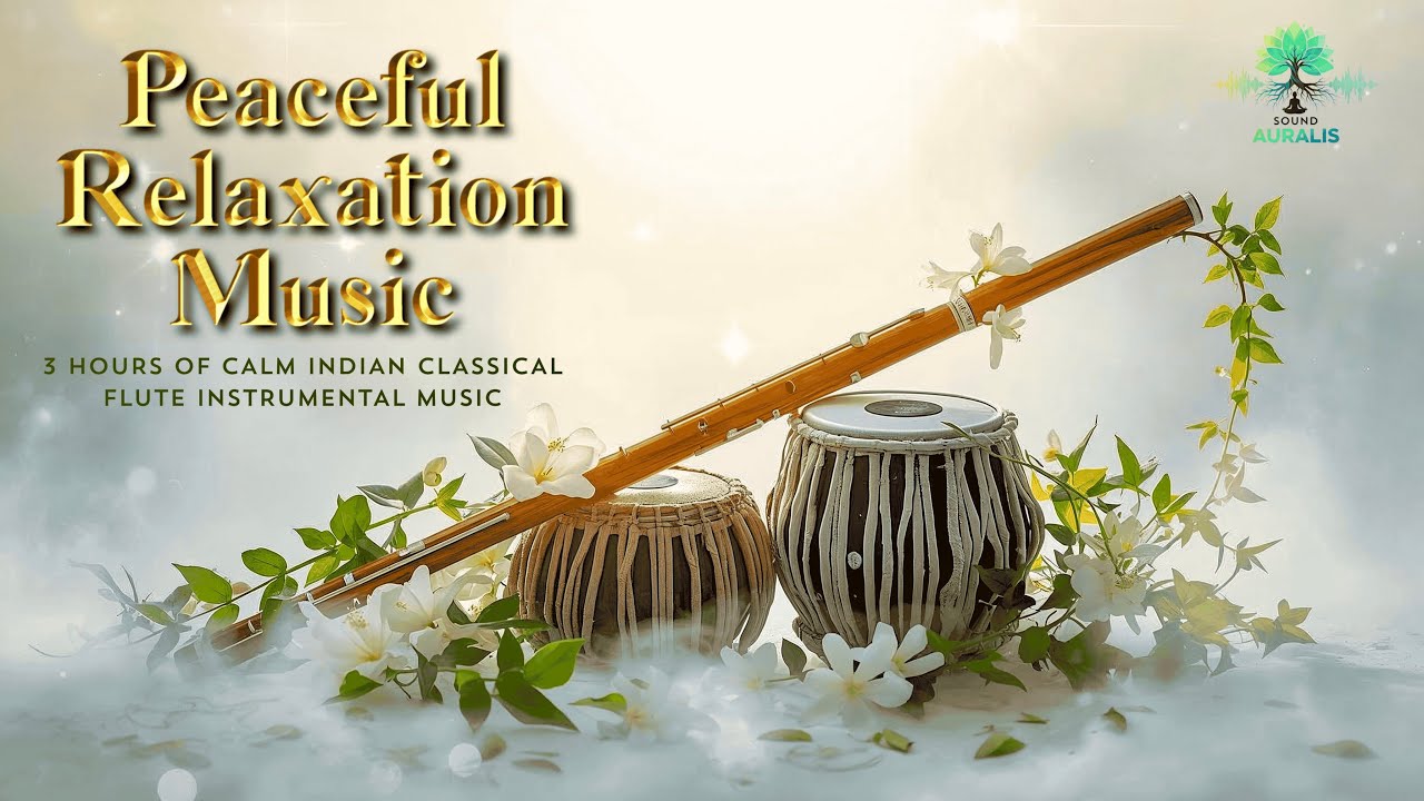 3 Hours Indian Classical Peaceful Relaxation Instrumental Music | Calm ...