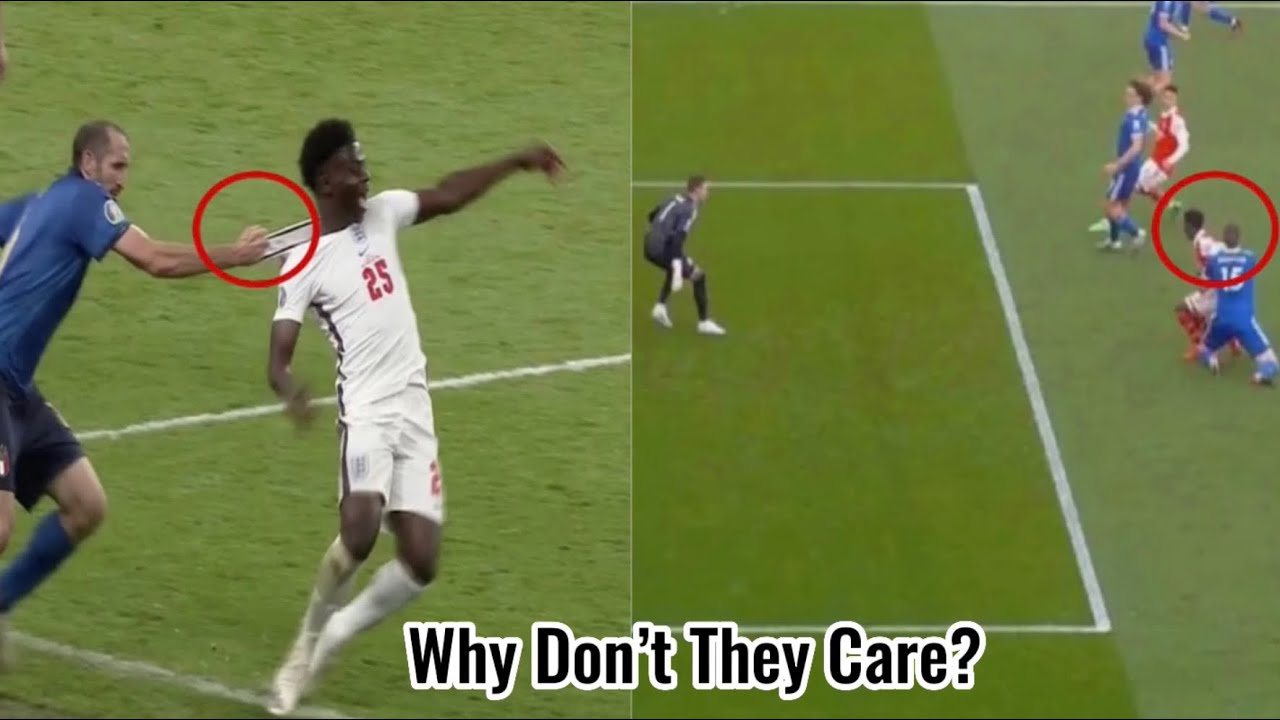 Compilation Of Bukayo Saka Getting Fouled & The Referee Doing Nothing ...