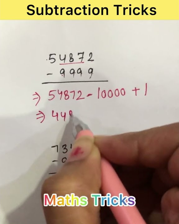 Short Maths Tricks || Fast Easy Subtraction Tricks trick #youtubeshorts #trending #shorts # ...
