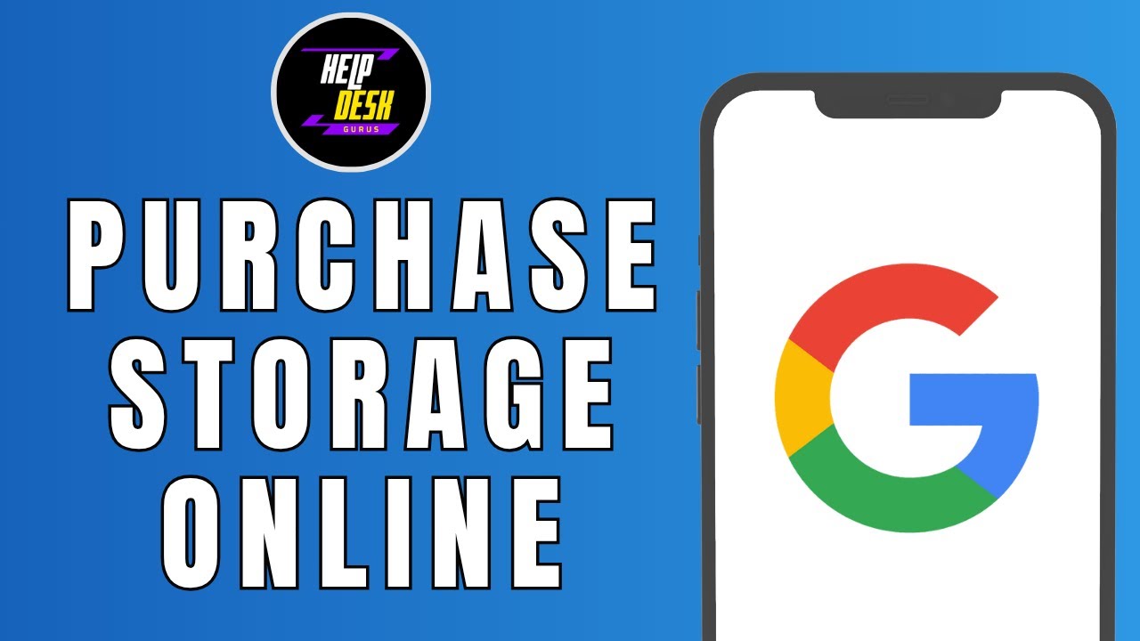 HOW TO PURCHASE GOOGLE STORAGE ONLINE - YouTube
