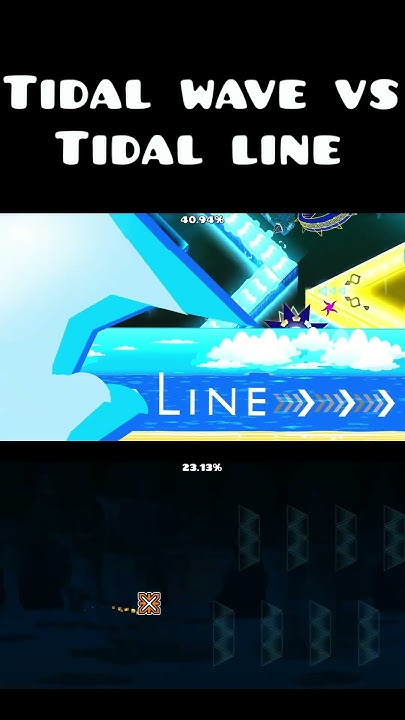 tidal wave vs tidal line #geometrydash #gd - YouTube