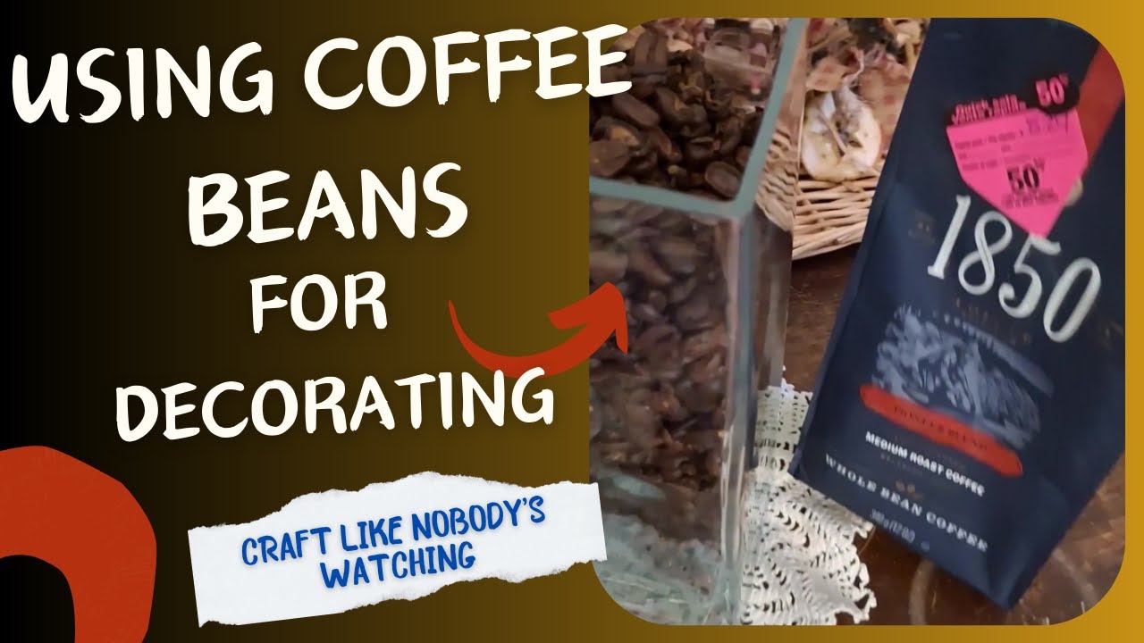 Stale Coffee Beans? Use them to decorate! - YouTube
