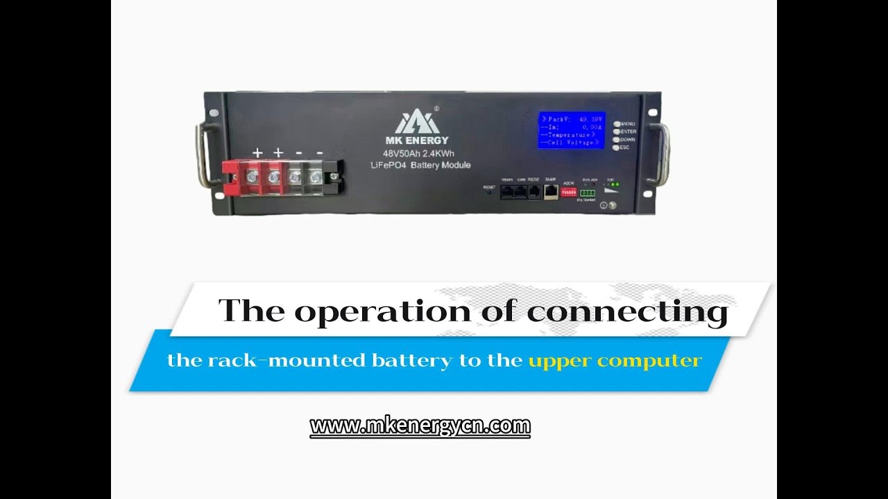 Lithium battery connected to upper computer and inverter operation ...