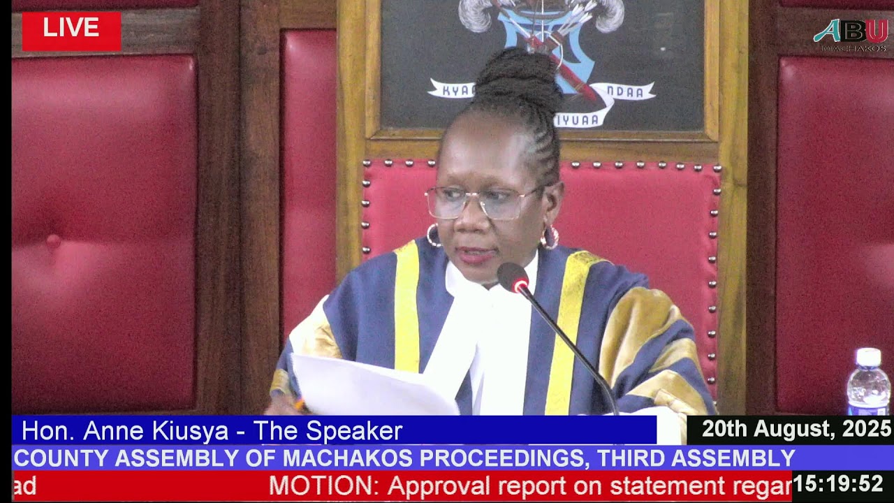 COUNTY ASSEMBLY OF MACHAKOS PROCEEDINGS, (Third Assembly, Fourth ...