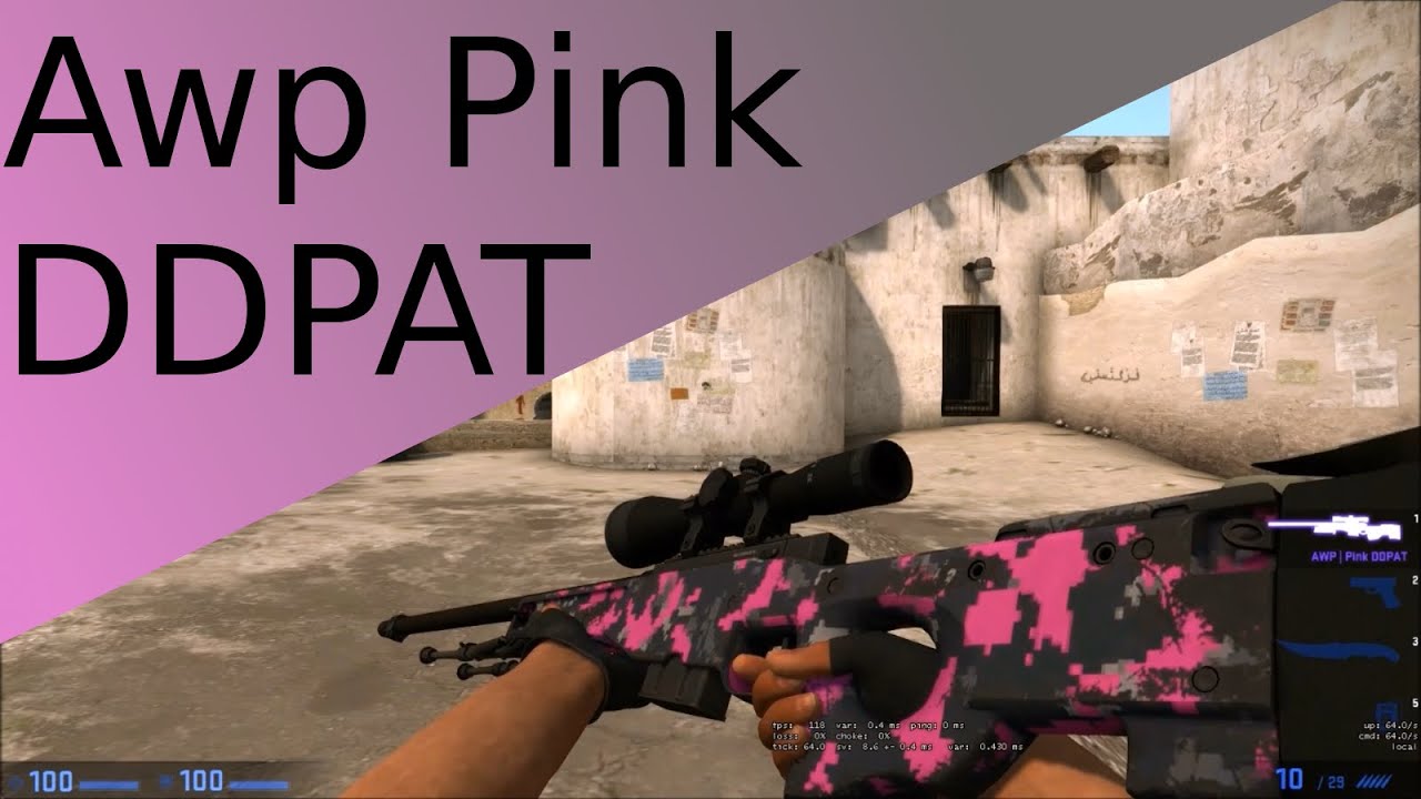 CS:GO | Awp Pink DDPAT Gameplay Field Tested - YouTube