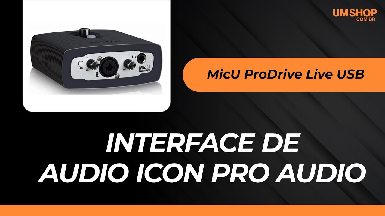 INTERFACE DE AUDIO ICON Pro Audio MicU ProDrive Live USB | UMSHOP - YouTube