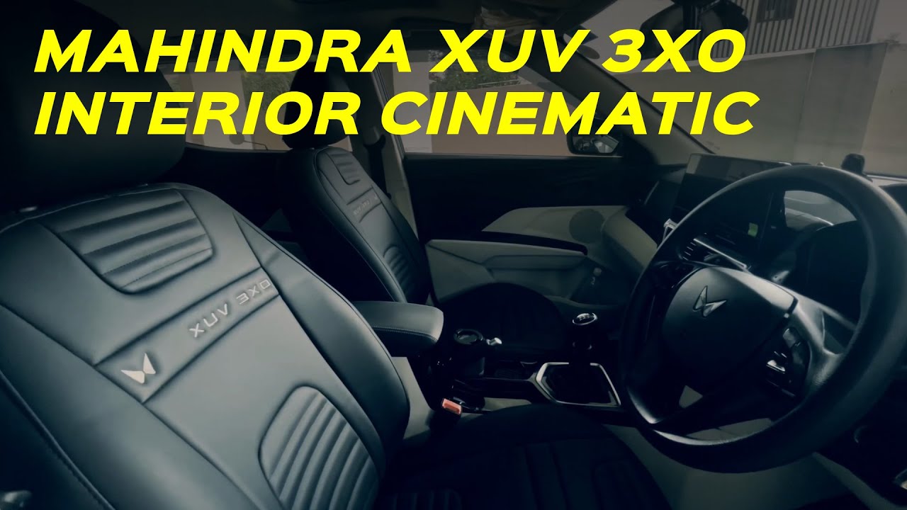 XUV 3XO INTERIOR CINEMATIC SHOTS | XUV 3XO MX3 Interior Look #mahindra ...