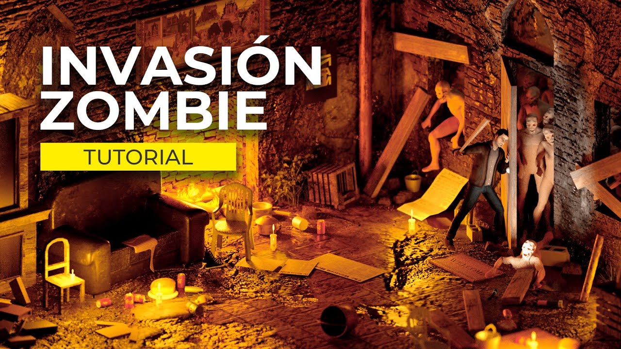 INVASIÓN ZOMBIE | Tutorial Blender - YouTube