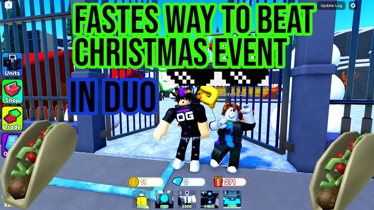 FASTEST way to beat the christmas event in duo,TTD - YouTube