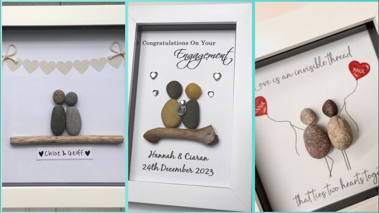 101 beautiful And Pretty Stone Pebble Frame Art // Stunning Pebble ...