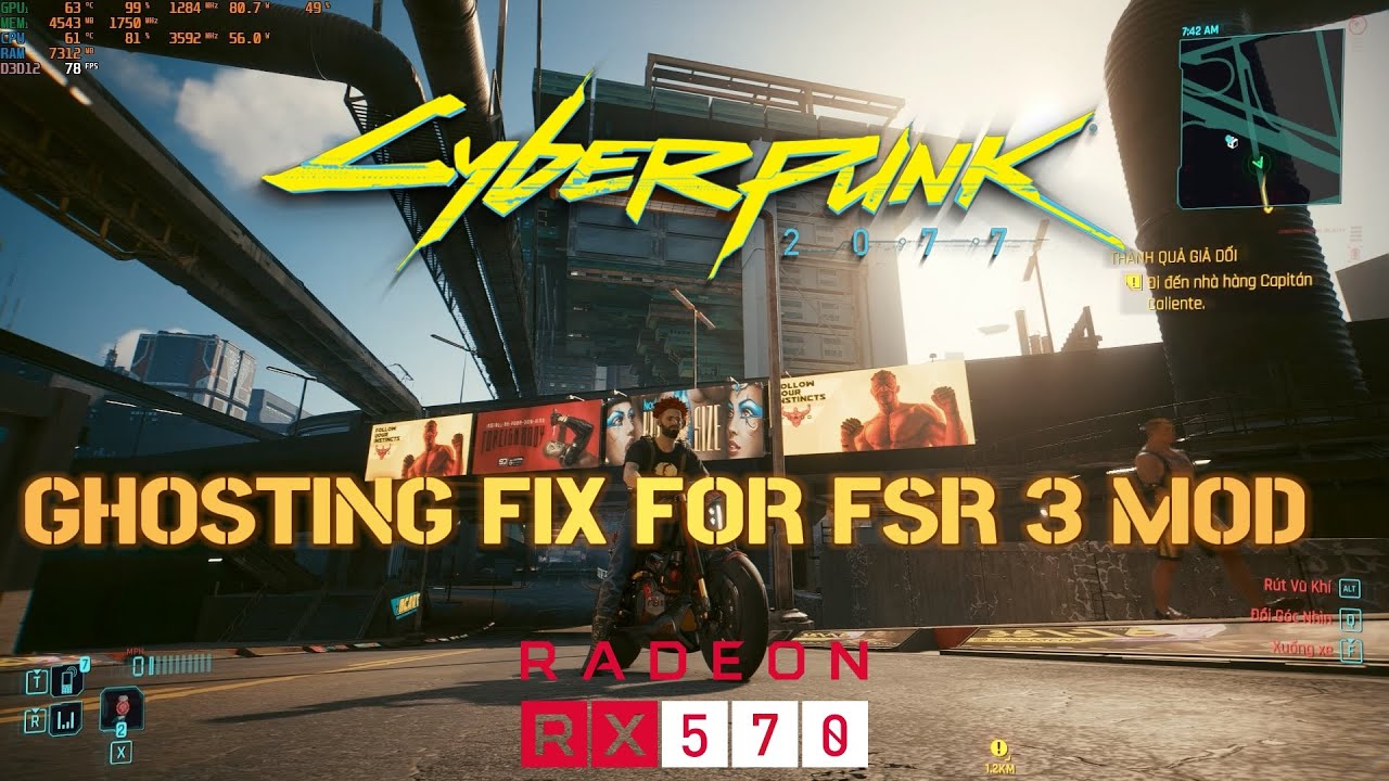 GHOSTING FIX FOR CYBERPUNK 2077 - FSR 3 MOD - YouTube