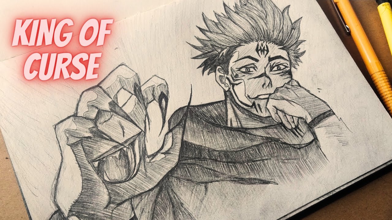 King of Curse || How to Draw Sukuna || Sukuna Drawing || jujutsu kaisen ...