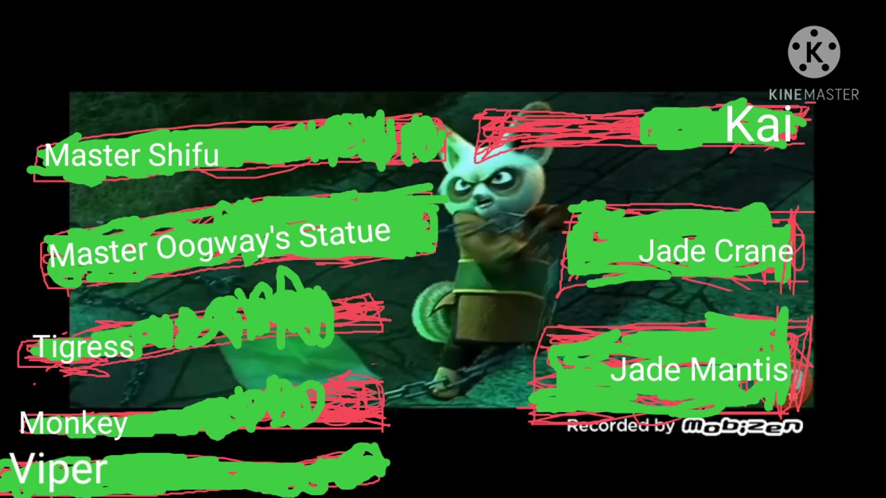 Kung Fu Panda 2 Monkey Viper Mantis Crane