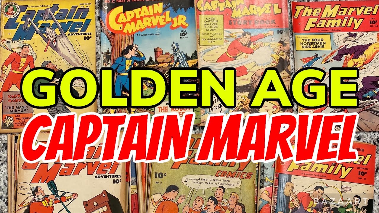 Golden Age Captain Marvel Comics - YouTube