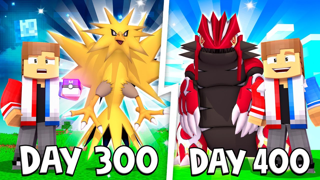 I Spent 400 DAYS in Minecraft Pixelmon! - YouTube