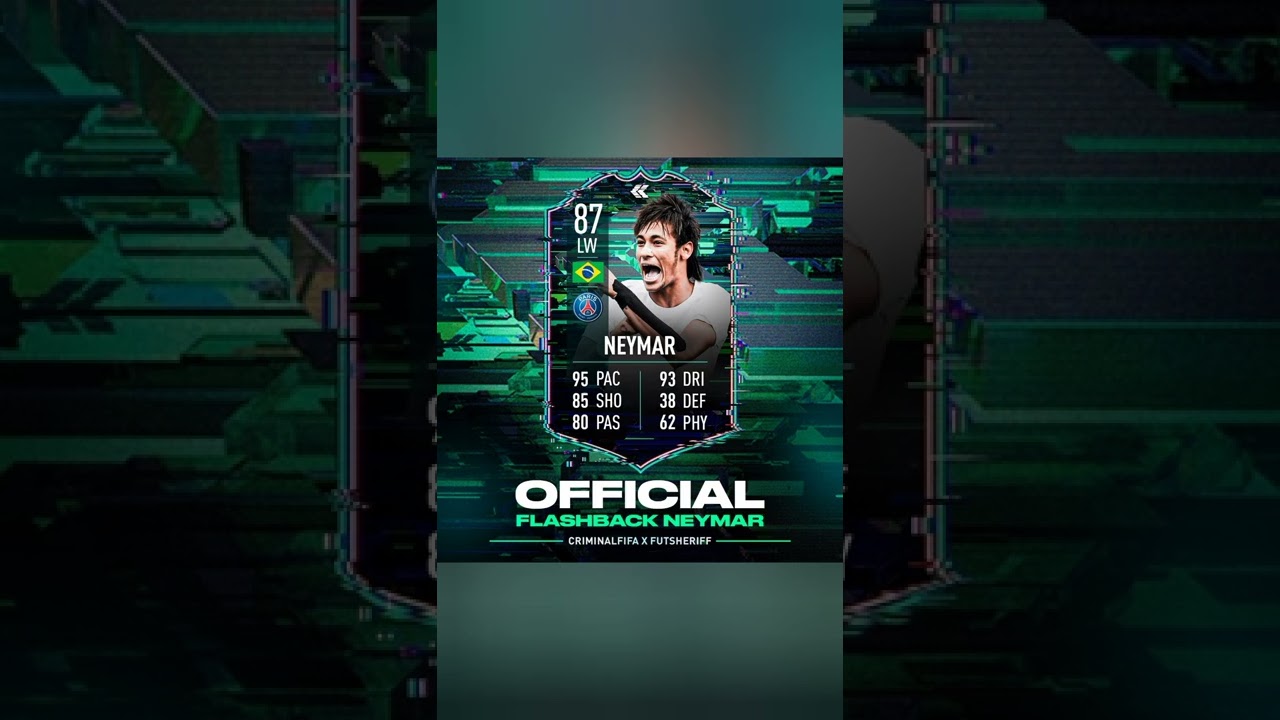 Neymar Flashback Official Stats SBC Card & Stats - FIFA 22 PSG Santos ...