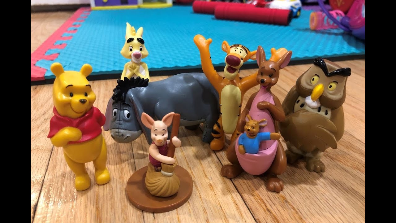 Disney Winnie the Pooh toys playset! Winnie the Pooh, Tigger, Piglet ...